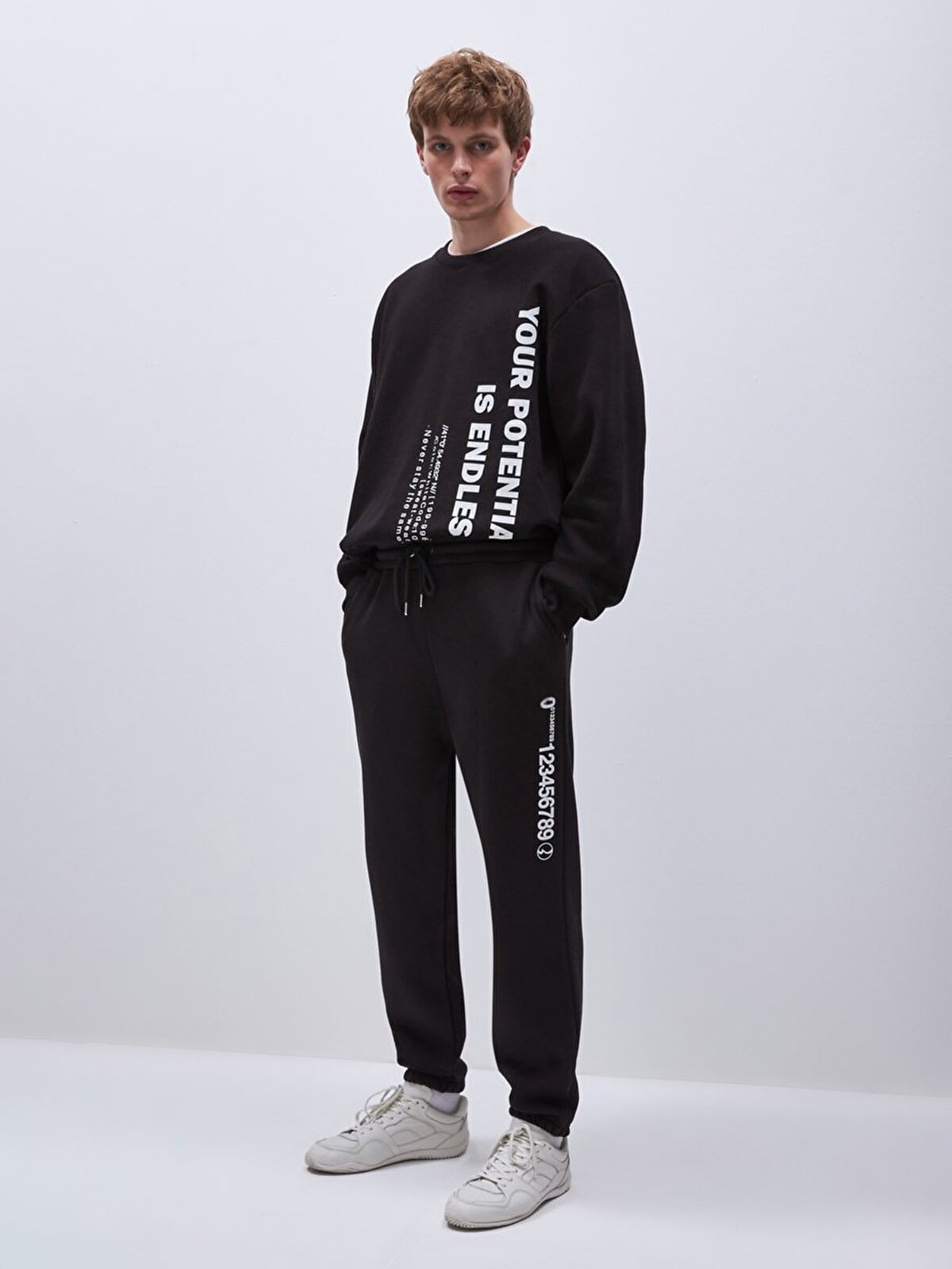 Print Jogger Black Tracksuit | Tracksuit | MEN · LTB